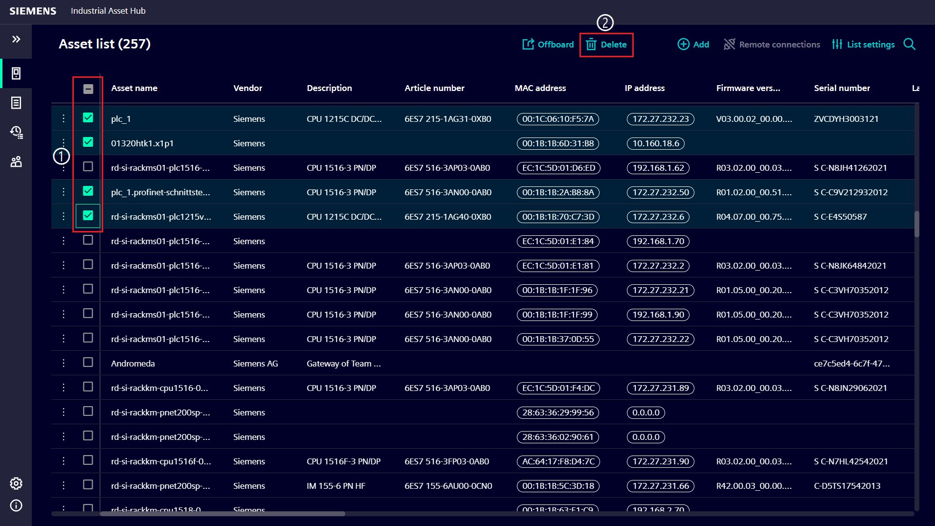 Asset List Iah User Documentation
